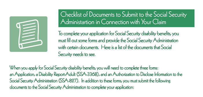 Checklist Of Documents To Submit To SSA With Your Claim | James Toolbox
